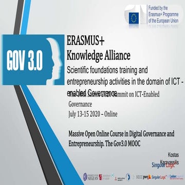 Massive Open Online Course in Digital Governance and Entrepreneurship ...