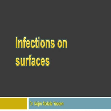Infections on surfaces.pptx