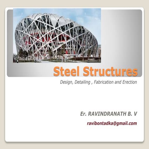DESIGNING STEEL STRUCTURES AND PEBs | PPTX