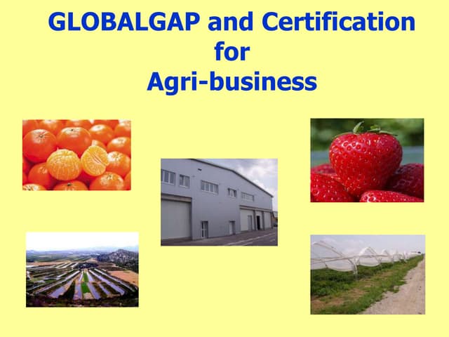 7. GAP and GMP.pptx | Agriculture | Industries