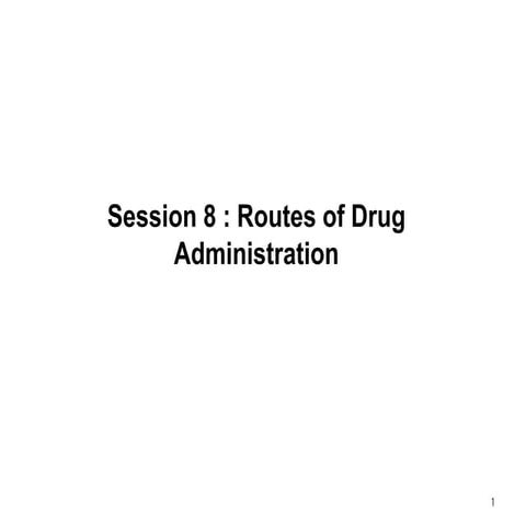 Route of drug administration | PPT