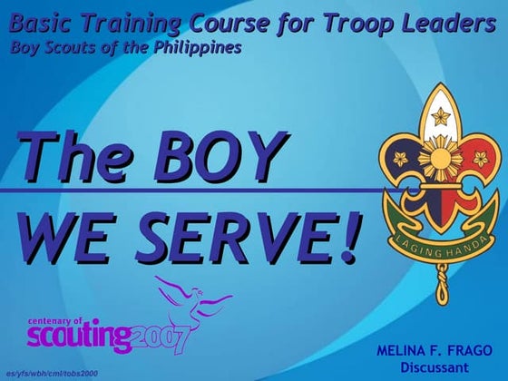 Basic Training Course for Troop: Session 9 - The Scout Ideals.ppt ...