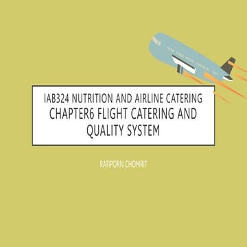 Airline catering | PPTX