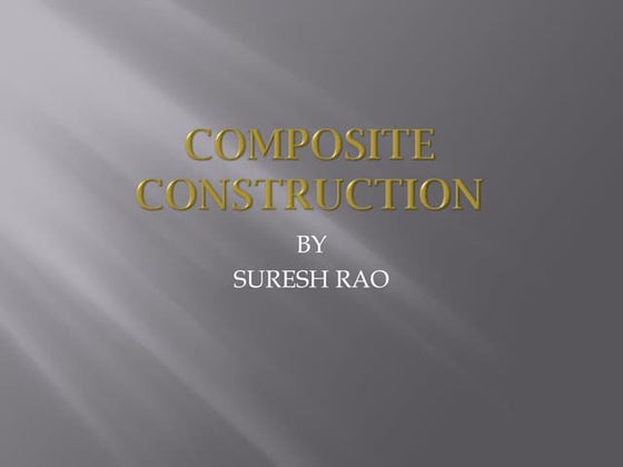 Composite Construction Method for Engineering and Architecture | PDF ...