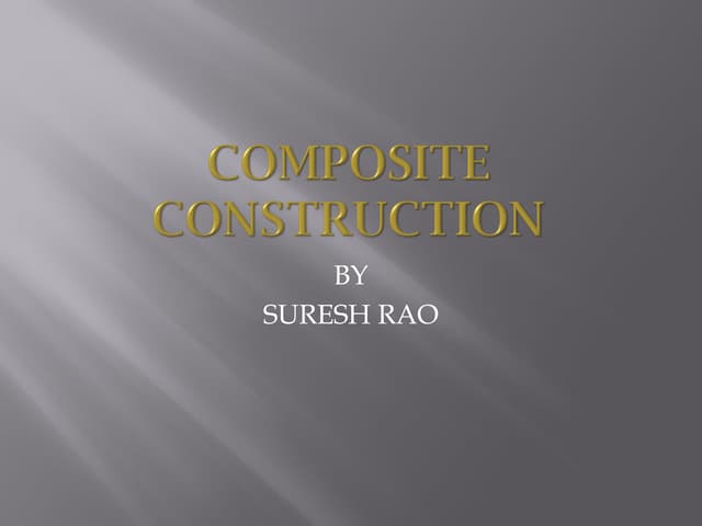 Composite Construction Method for Engineering and Architecture | PDF