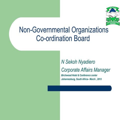 Sekoh Nyadiero - NGO Board, Kenya | PPT