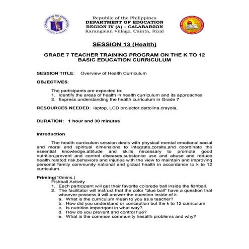 Session guide health-session13 | DOCX