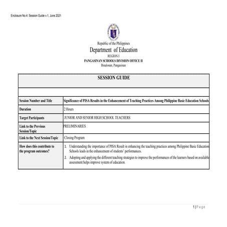 SESSION GUIDE KENNETH for documentation. | PPT