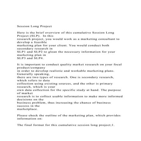 Session Long ProjectHere is the brief overview of this cum.docx