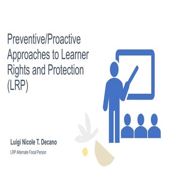 SESSION NO. 3Preventive/Proactive Approaches to Learner Rights and ...