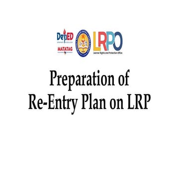 SESSION NO. PREPARATION OF RE-ENTRY PLAN.pptx