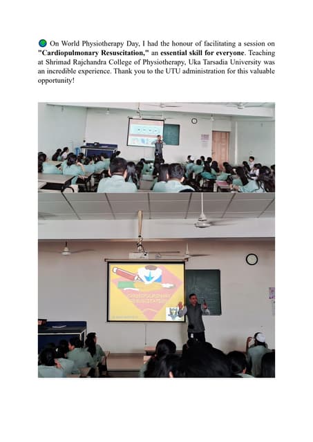 Faculty Development Programme in Physiotherapy | PDF