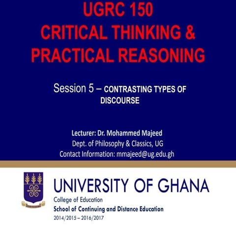 CRITICAL THINKING Session slide 5 | PDF