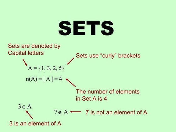 Math 7 | lesson 1 Sets | PPT
