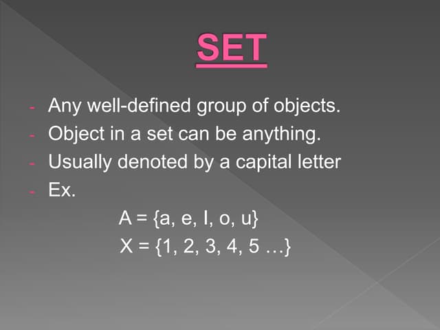 1. sets and basic notations | PPTX