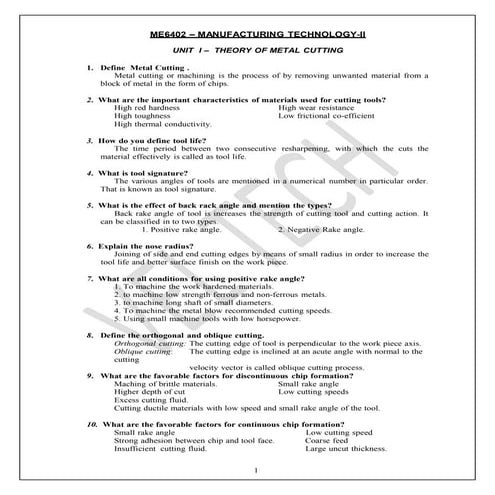 Manufacturing Technology-II | PDF | Woodworking | Arts and Crafts