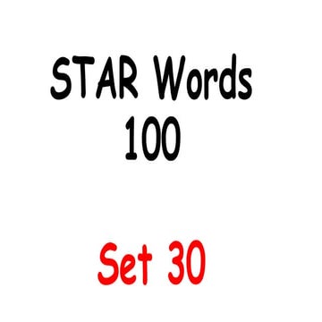 Set 30 star words 800 | PPT