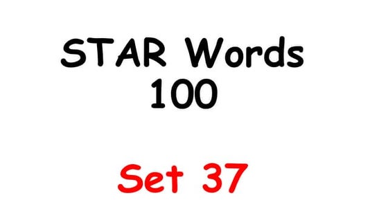 Set 29 star words 800 | PPT