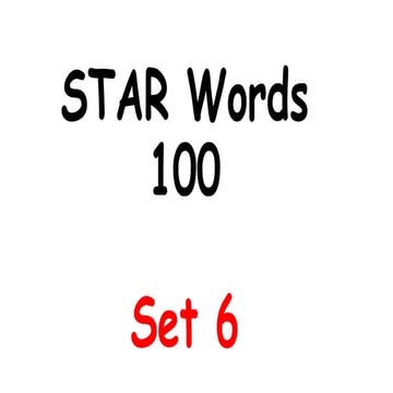 Set 6 star words 200 | PPTX