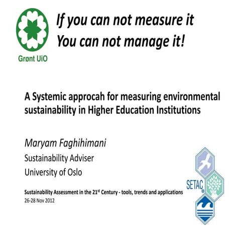 SETAC presentation | PPT