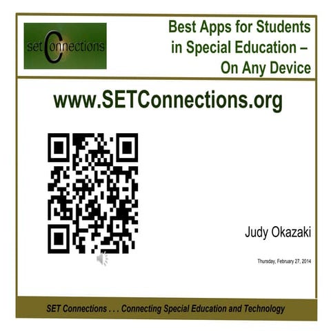 Set connections 2014 best apps sp ed any device | PPT