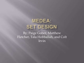 Final Medea Set Design | PPT