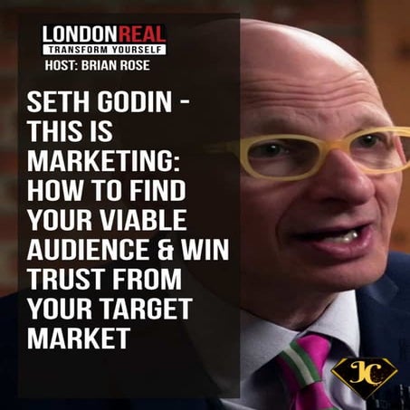 SETH GODIN-THIS IS MARKETING How to Find your Viable Audience & Win ...