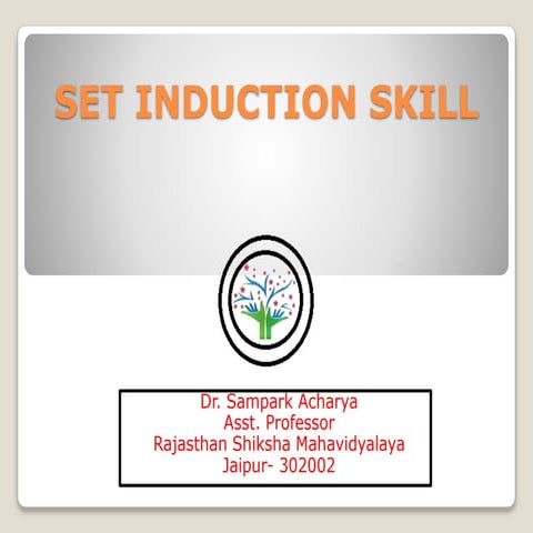 Set induction skill | PPT