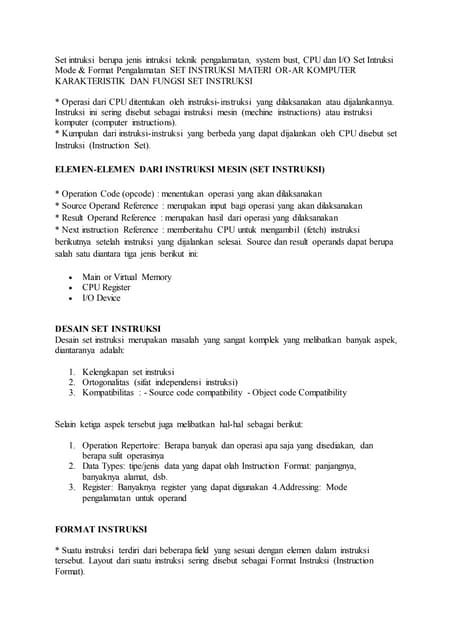 Set intruksi ppt | PPTX