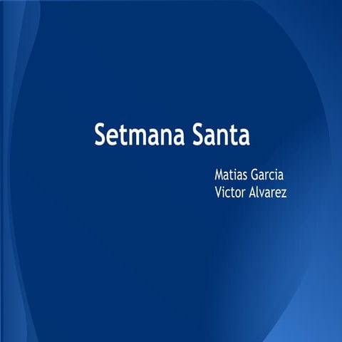 Setmana santa | PDF
