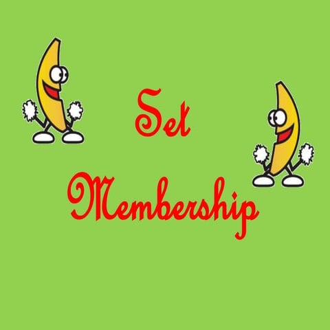 Set membership | PPTX