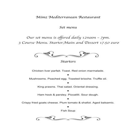 Set menu | PDF
