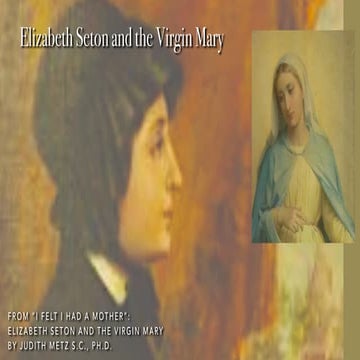 Elizabeth Seton and Mary | PDF