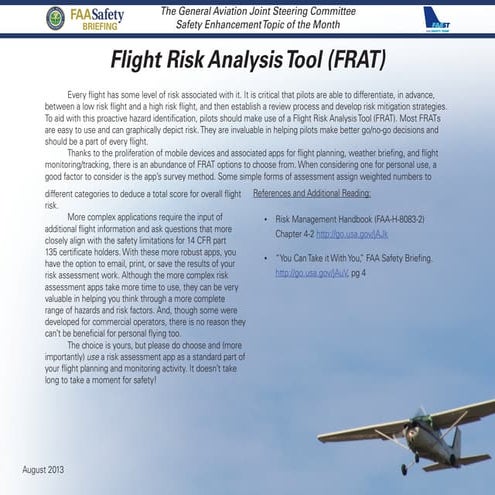 Flight Risk Analysis Tool (FRAT) | PDF