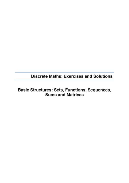 BCA_Semester-I_Mathematics-I_Set theory and function | PDF