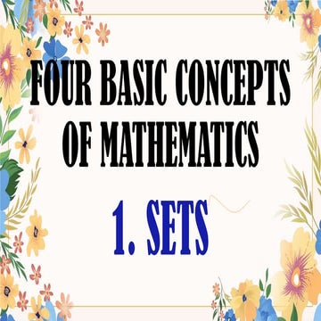 Sets and relations | PPTX