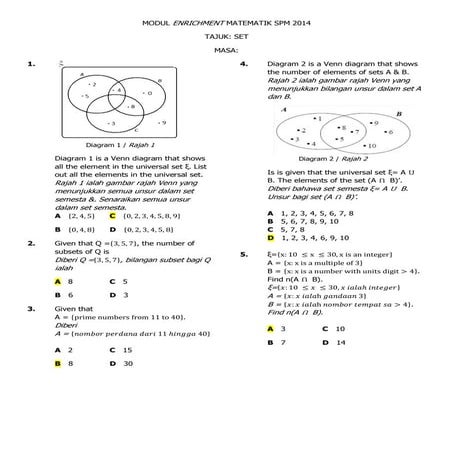 Sets answer | PDF