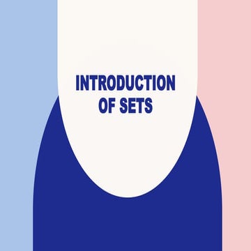 Introduction to sets | PPSX
