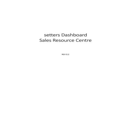 Setters sales resource centre | PDF