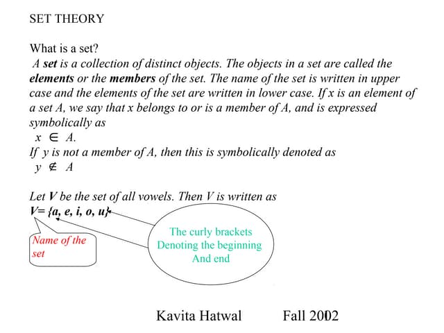 Applications of set theory