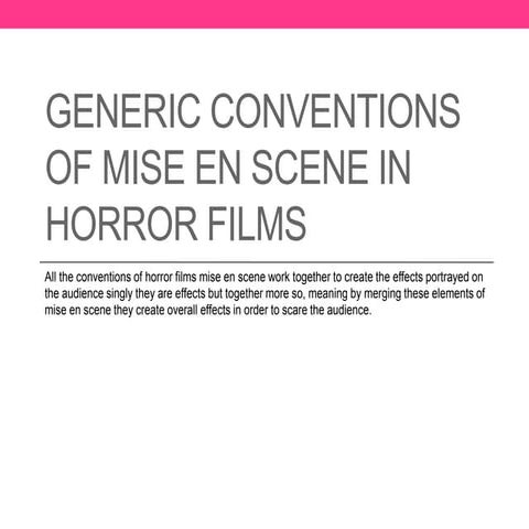 Mise en- scene Analysis | PPTX