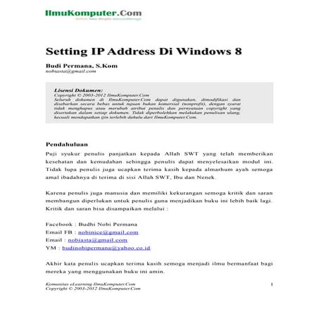 Cara Setting IP Address | PPTX
