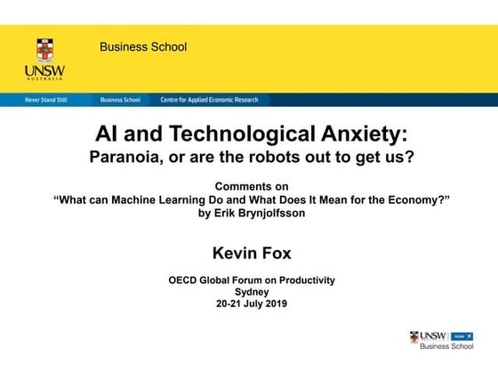 The Drivers of Productivity, Andrew Wyckoff | PPT