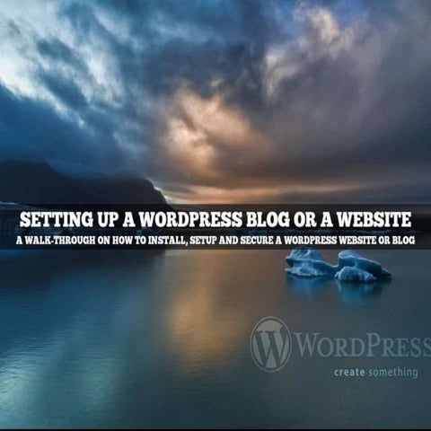 Setting up WordPress Blog or Website | PPT