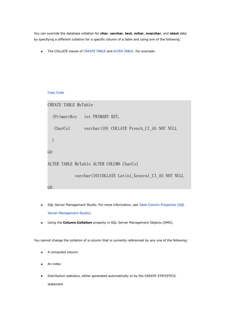 Setting And Changing The Column Collation.Doc Setting And Changing The Column Collation.Doc