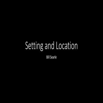 Setting and location | PPT