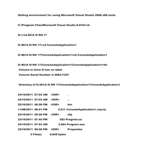 Setting environment for using microsoft visual studio 2008 x86 tools | DOCX | Computing ...