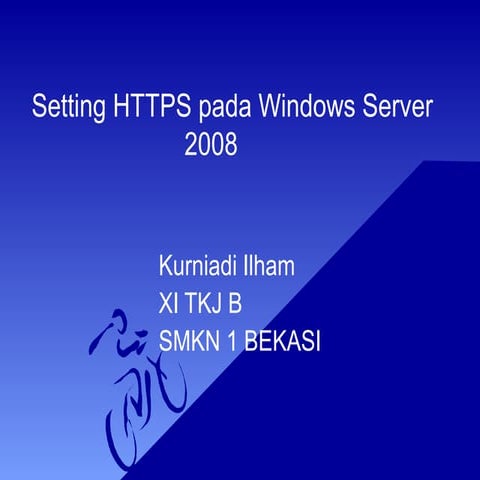 Tutorial HTTPS Windows Server 2008 | PPT