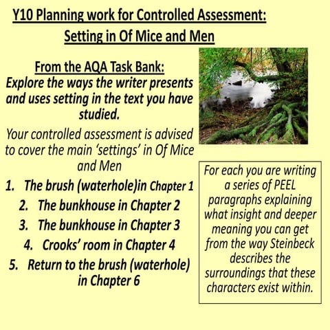 Setting in of mice and men2 | PPTX