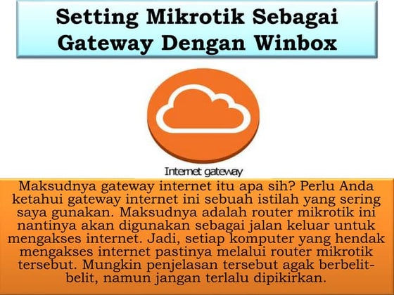 Setting mikrotik warnet i | PDF